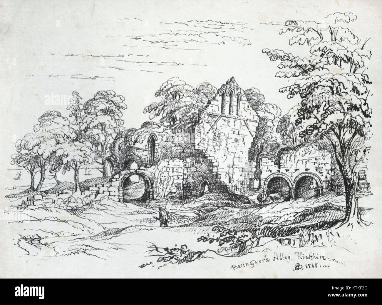 Basingwerk Abbey, located in Flintshire, Wales, was a Cistercian ...