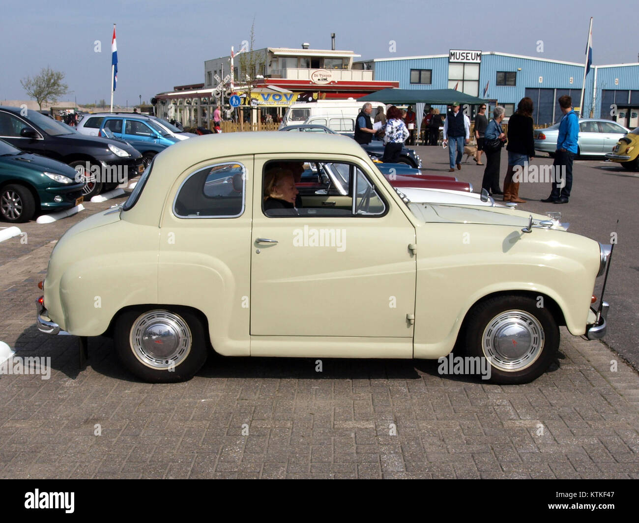 The 1957 Austin A35 Saloon is a compact car from the British ...