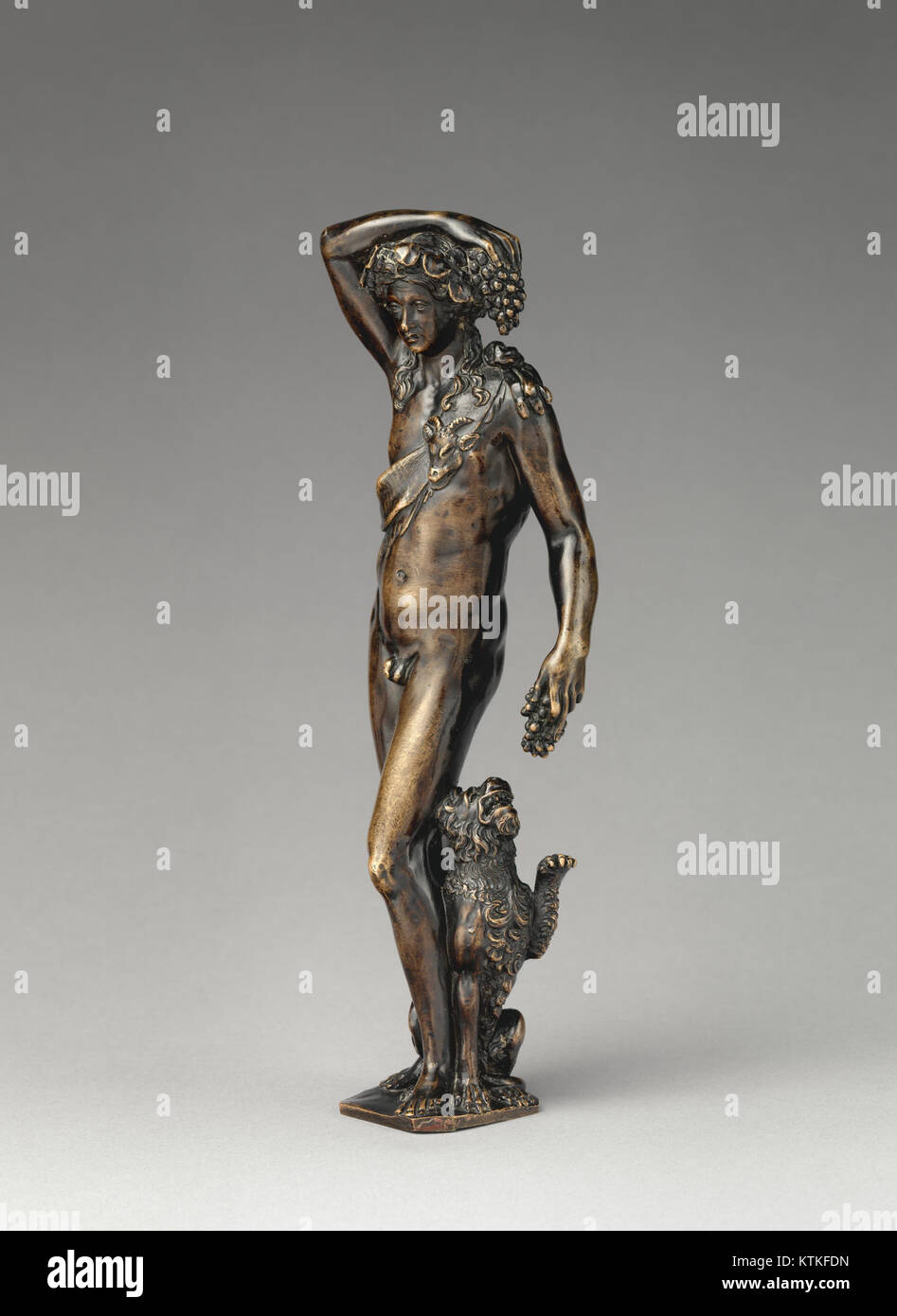 This artwork, titled 'Bacchus and a Panther,' features the Roman god of ...