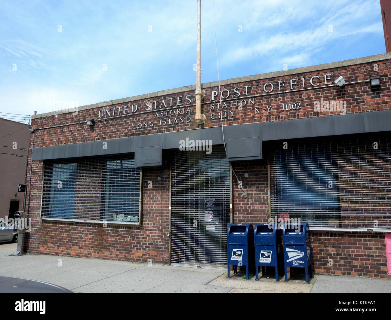 The Astoria USPS building, identified as USPS 11102, is a postal ...