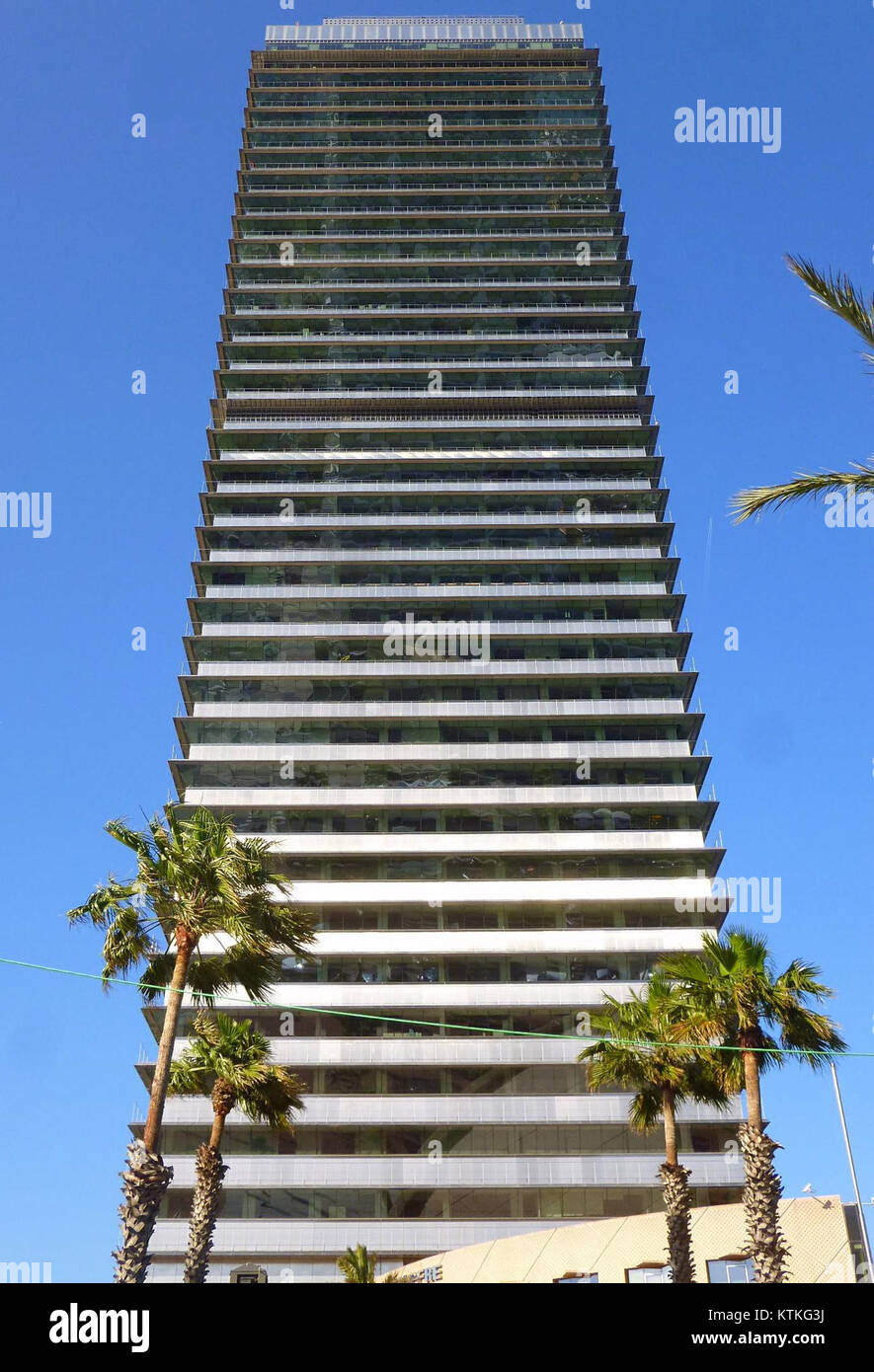 Torre Mapfre in Barcelona is a prominent skyscraper located in the city ...