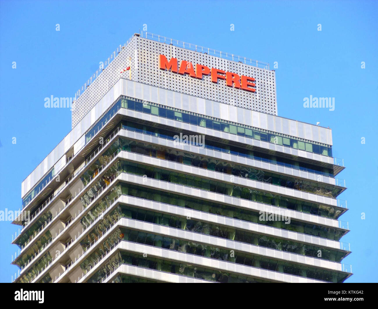 Torre Mapfre in Barcelona is a prominent skyscraper located in the city ...