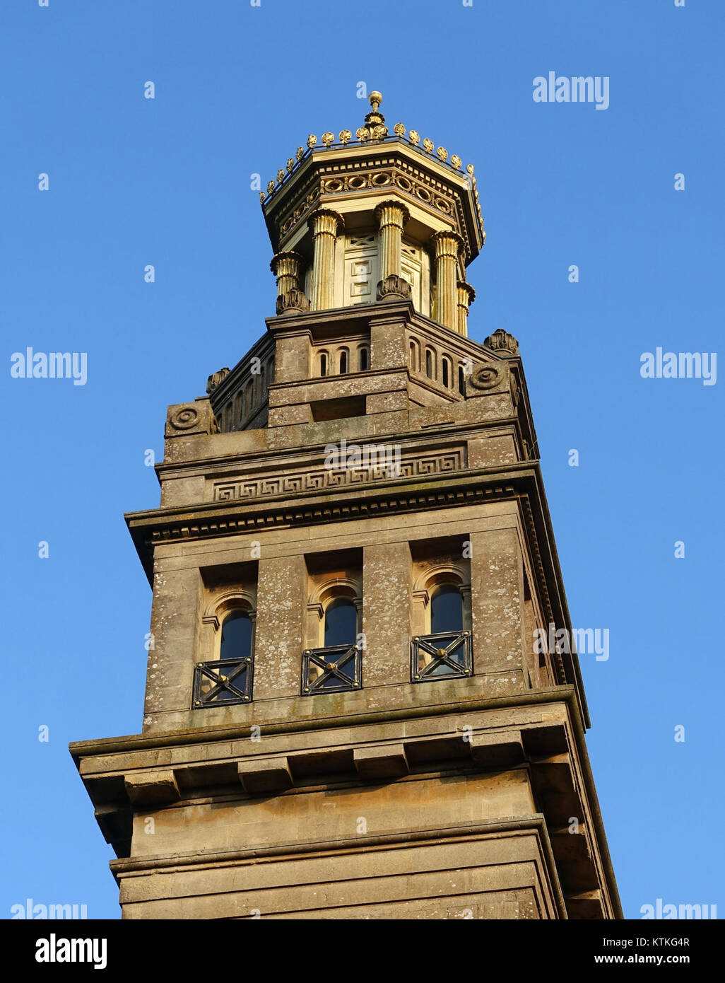 Beckford's Tower in Bath, England, is a striking architectural monument ...