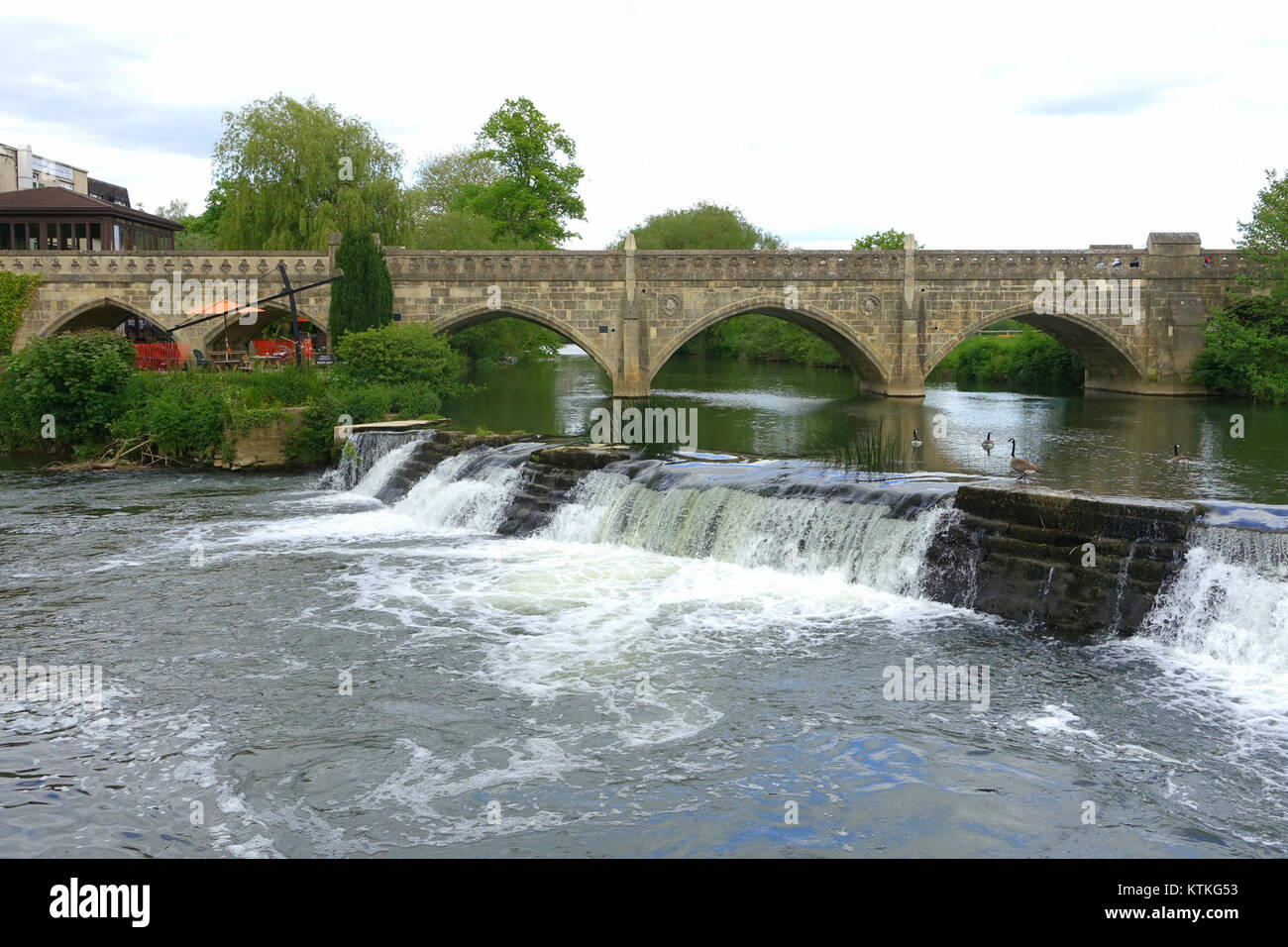 The Bathampton Toll Bridge in Bathampton, England, is a historical ...