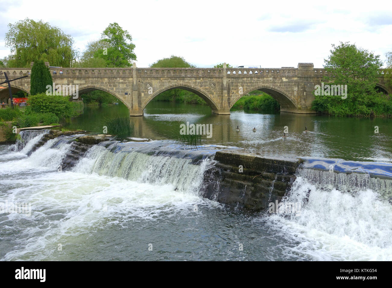 The Bathampton Toll Bridge in Bath, England, is a historic structure ...