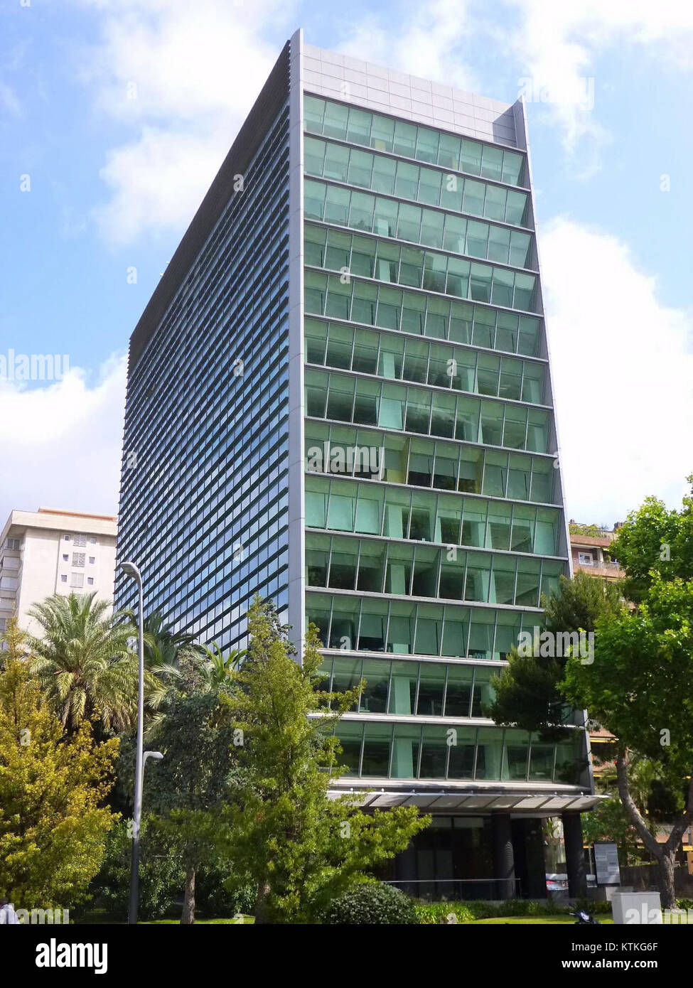This image represents a view of Avinguda Diagonal in Barcelona, Spain ...