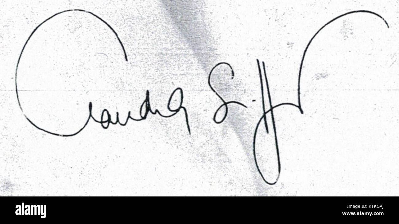 Claudia Schifferâ€™s signature is a prominent feature associated with ...