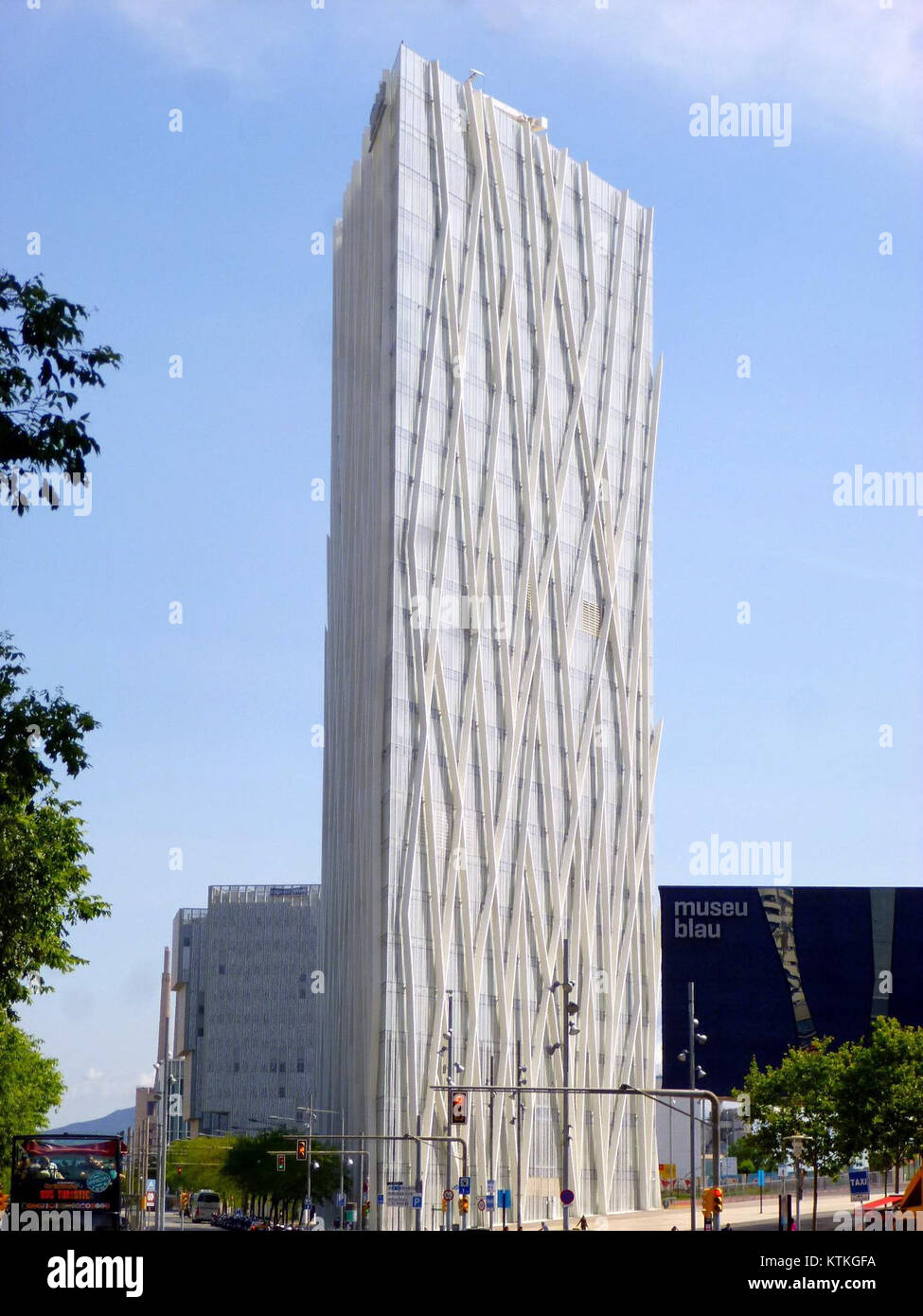 The Torre Diagonal ZeroZero, a modern architectural landmark in ...