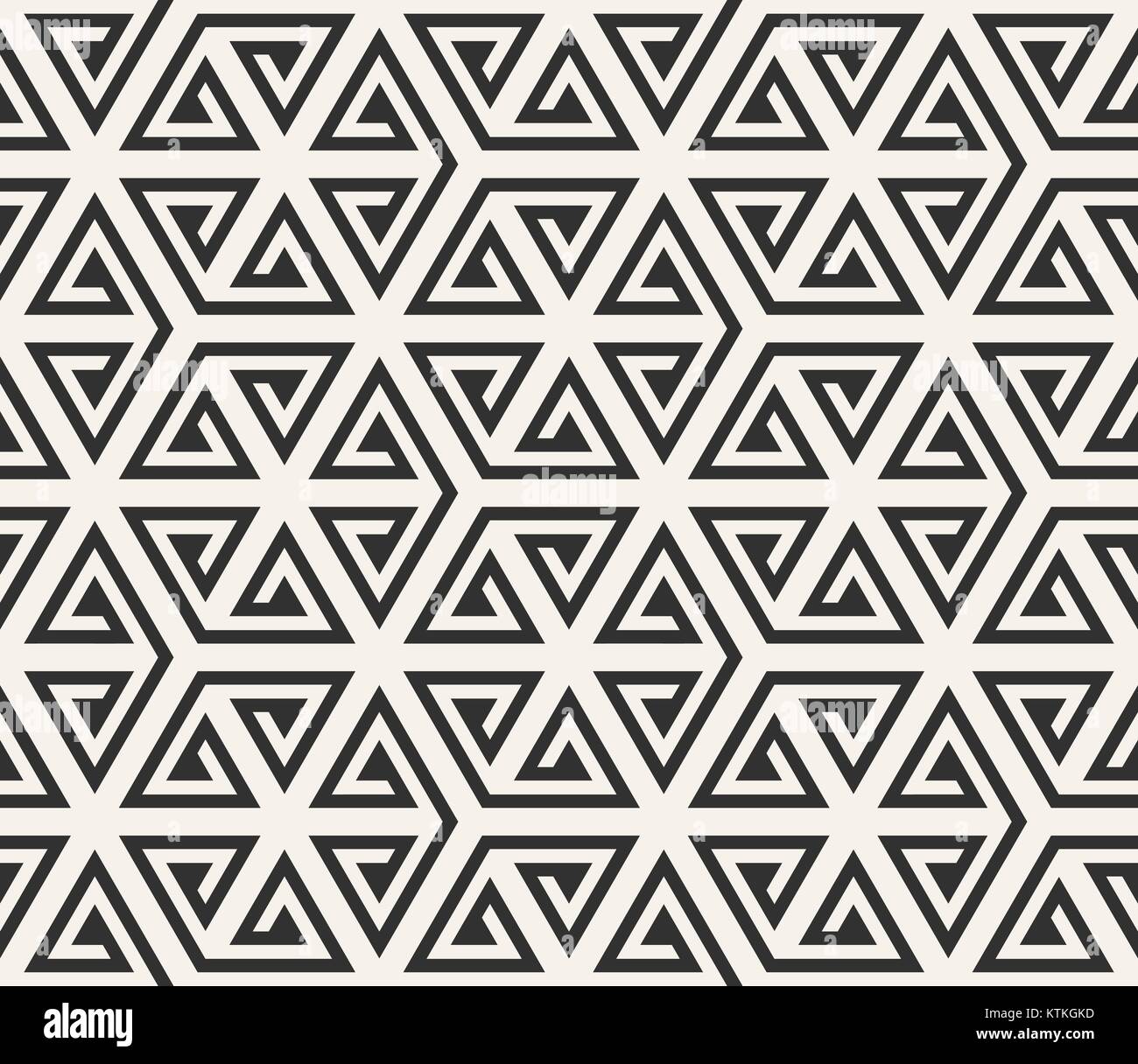 Vector Seamless Lines Pattern Modern Stylish Triangle Shapes Texture Repeating Geometric Tiles