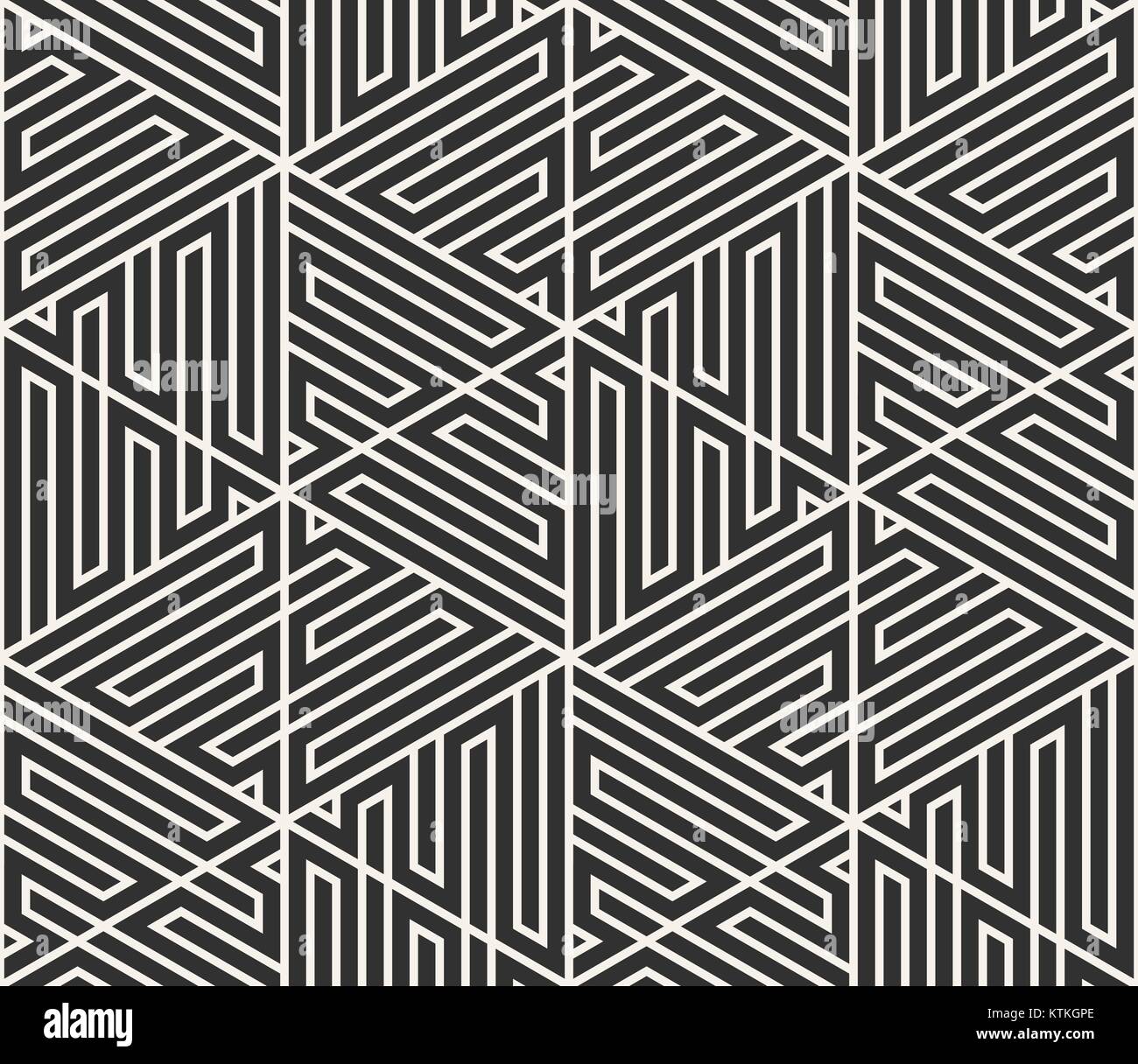 Vector seamless lines pattern. Modern stylish triangle shapes texture ...
