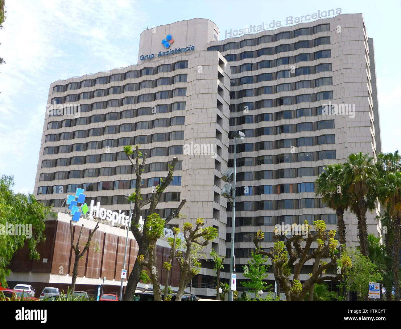 The Hospital de Barcelona, located on Av. Diagonal in Barcelona, Spain ...