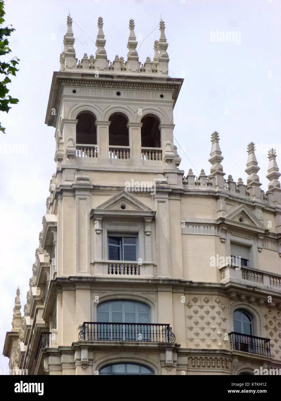 This image shows the iconic Avinguda Diagonal in Barcelona, Spain ...