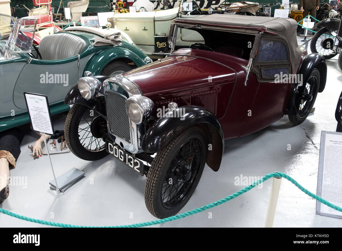 The 1936 Austin 7 Nippy is a classic car on display at the Bentley ...