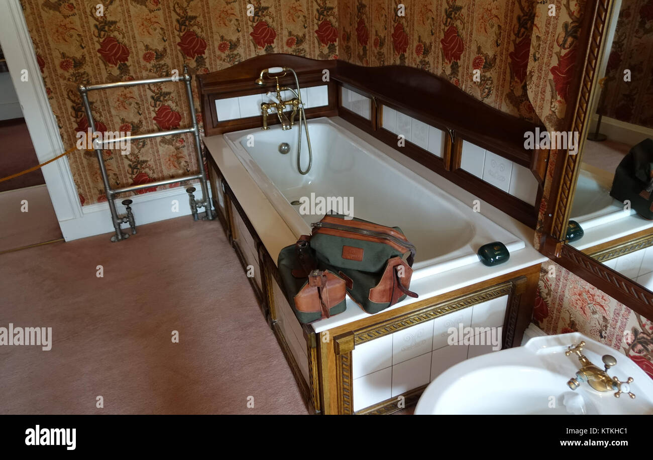 This image shows a bath tub at Shugborough Hall in Staffordshire ...