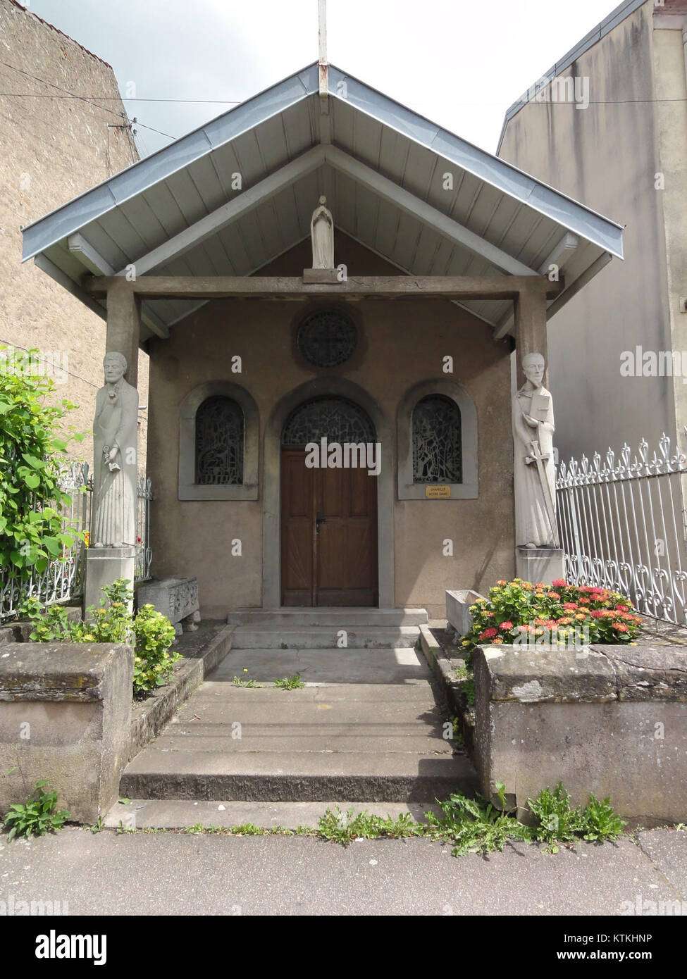 A historic image of the Baccarat chapel at Notre Dame, known for its ...