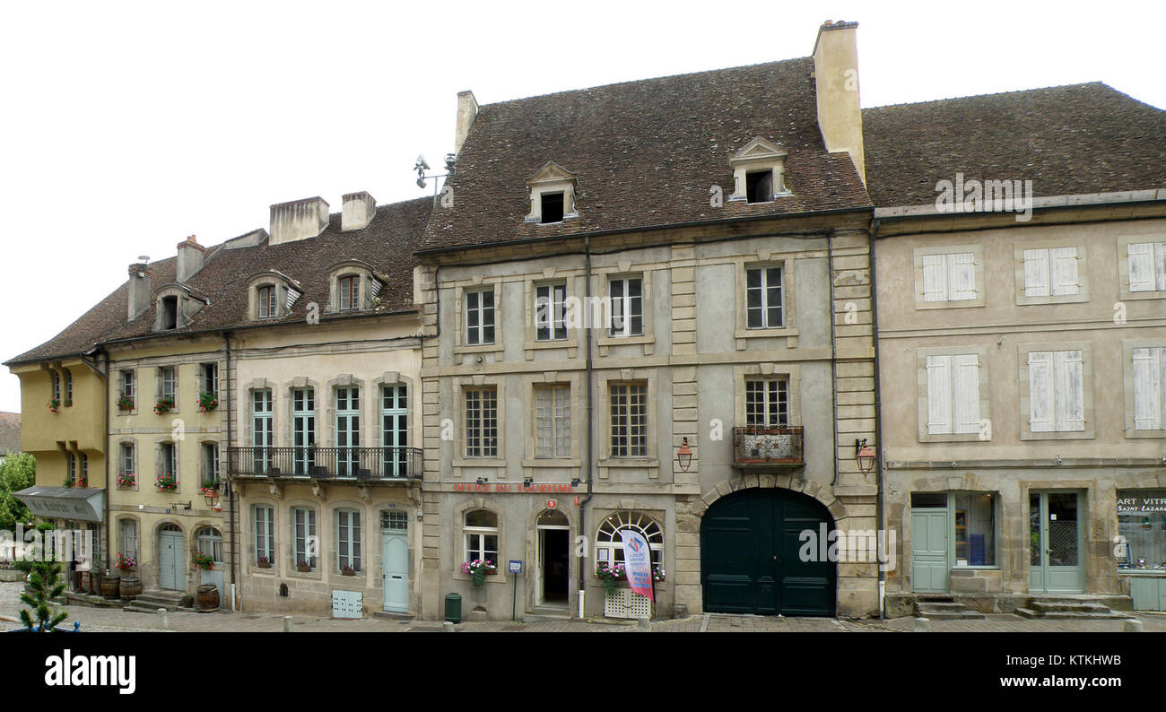 Place du Terreau in Autun, France, is a historic square known for its ...