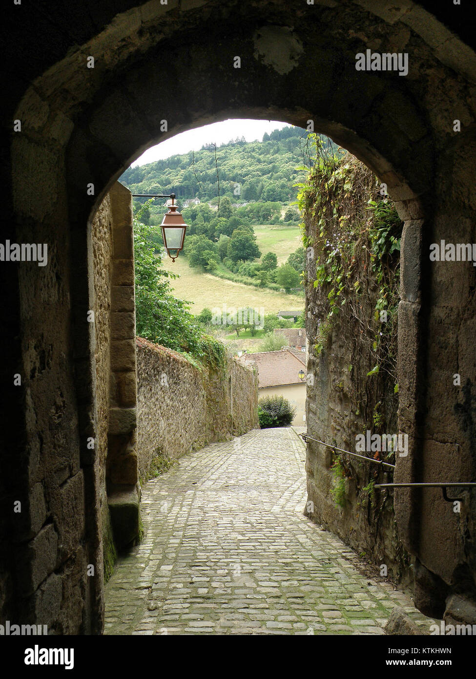 The Rue de Breuil in Autun, France, is a historical street known for ...