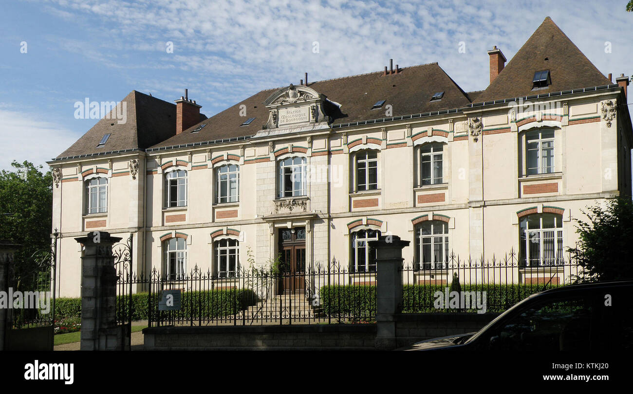 The Beaune Station Oenologique de Bourgogne in France is a wine center ...