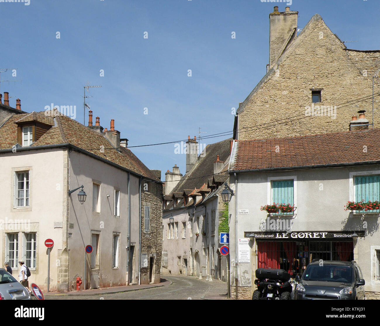 Beaune Place Notre Dame, a central location in Beaune, France, known ...