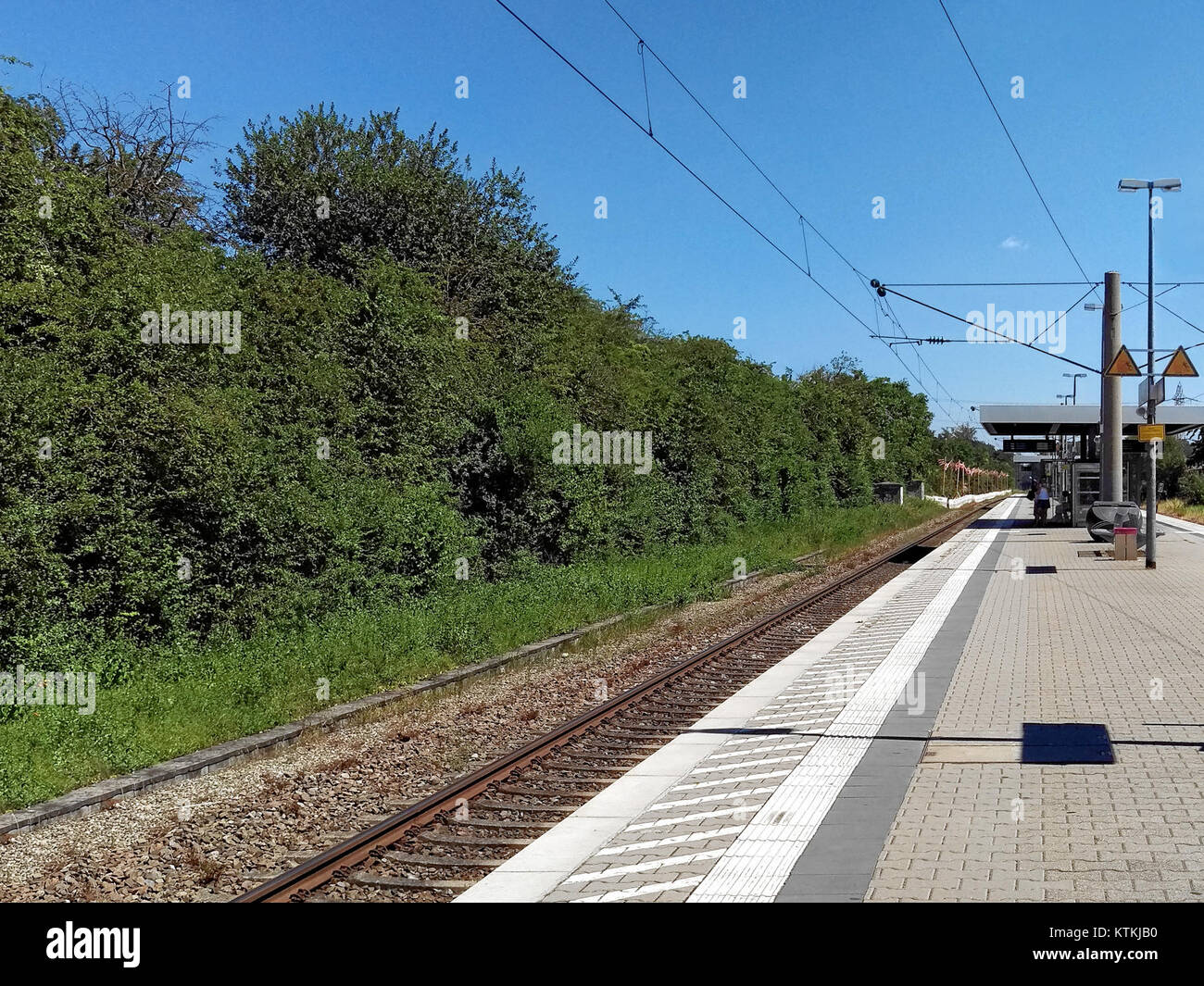 A photograph of the Bahnhof Ehningen train station, showcasing the ...