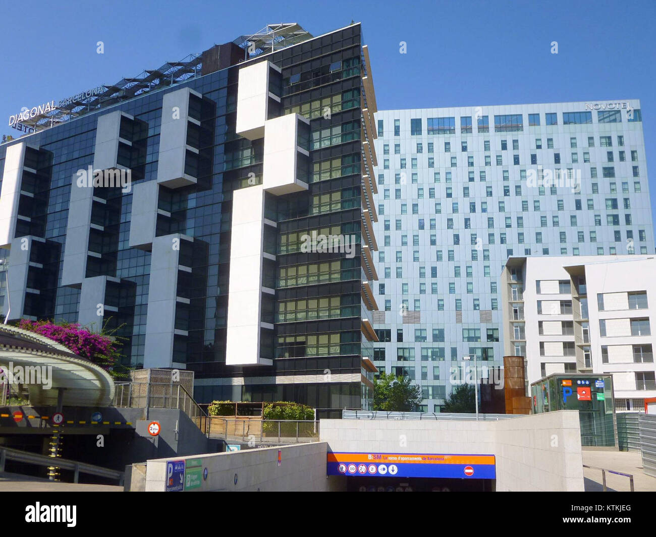 Photograph of the Barcelona Hotel Silken Diagonal and Novotel Barcelona ...