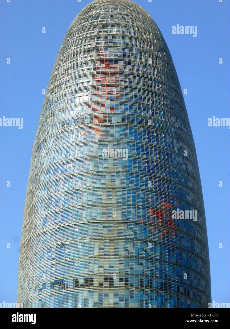 Torre Agbar is a modern skyscraper located in Barcelona, Spain. It is ...
