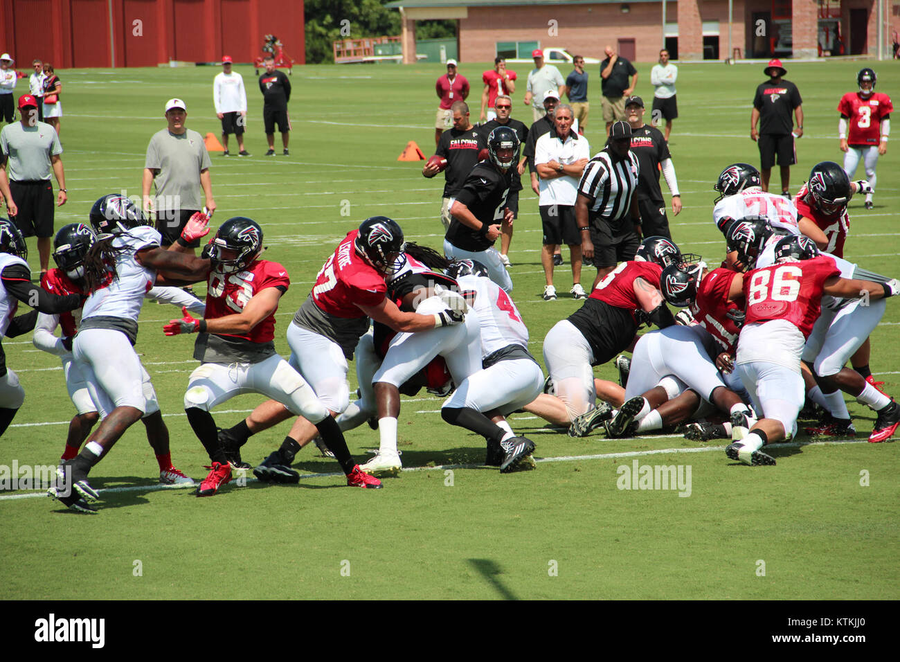 The Atlanta Falcons training camp scrimmage, held in July 2016 ...