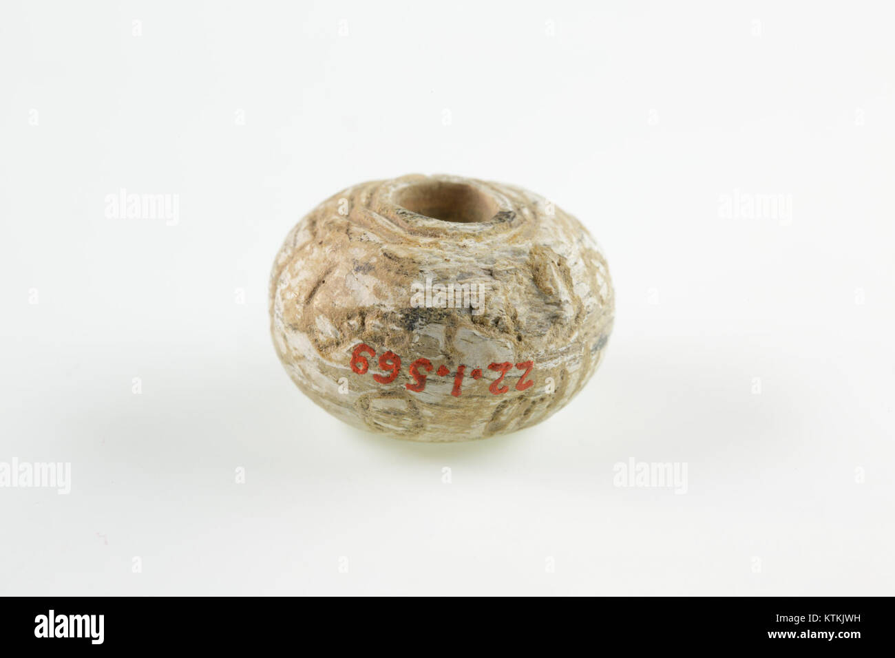A bead inscribed with the name of Amenemhat II, an ancient Egyptian ...