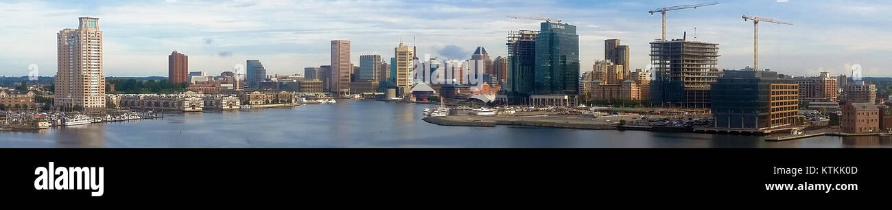 Baltimore skyline illustration hi-res stock photography and images - Alamy