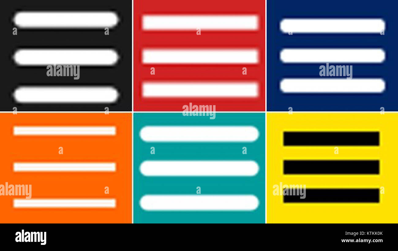 Three lines hamburger menu hi-res stock photography and images - Alamy