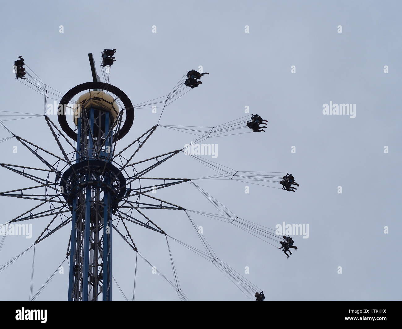 carousel at amusement park Stock Photo - Alamy