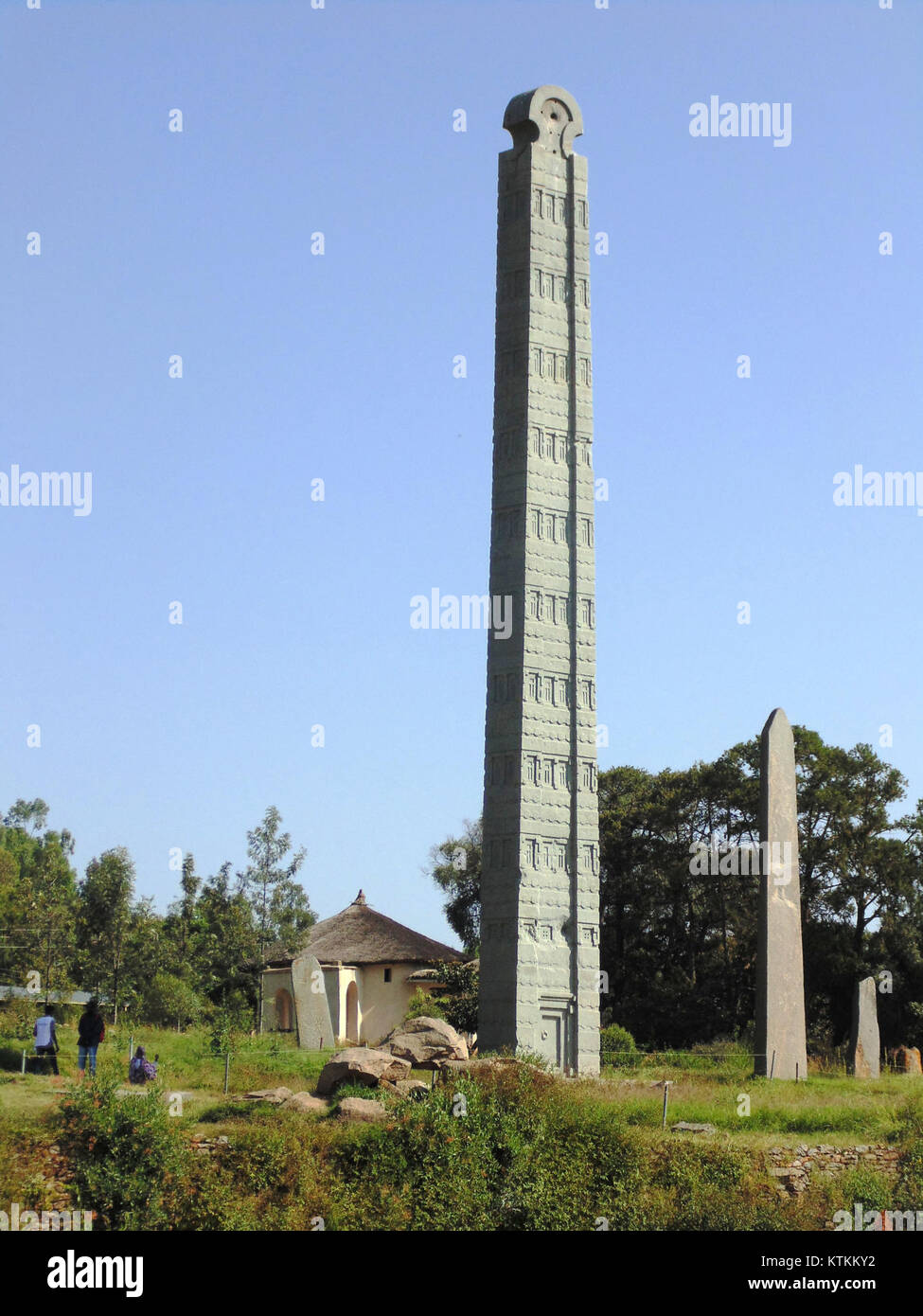 The Axum Obelisk, located in Axum, Ethiopia, is a historical monument ...