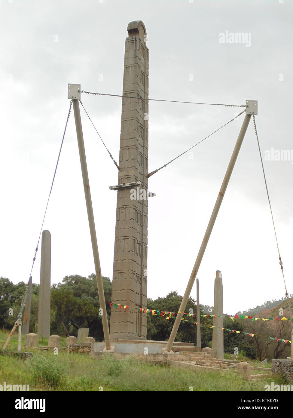 The Axum Obelisk, located in Axum, Ethiopia, is a 4th-century CE ...