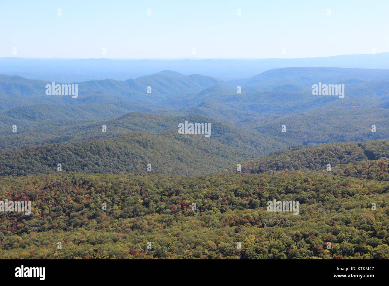 A panoramic view of Beacon Heights, North Carolina, taken in October ...