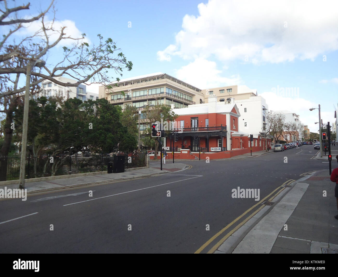 This photograph captures a view looking northeast from the Hamilton bus ...