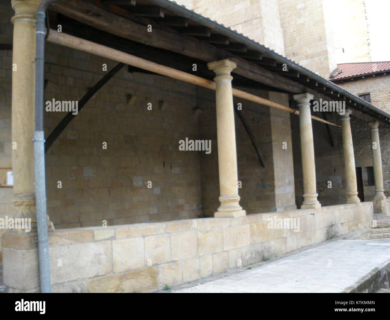The Church of San Juan Evangelista in Berriz, Spain, is a historical ...