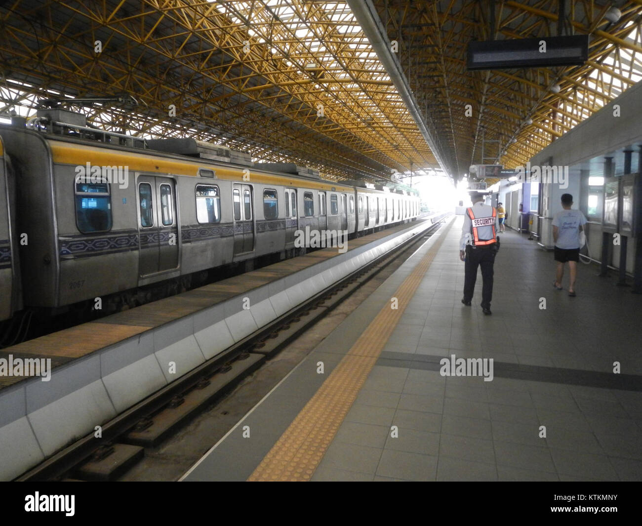 A photo of Betty Go Belmonte Station, a light rail station in Quezon ...