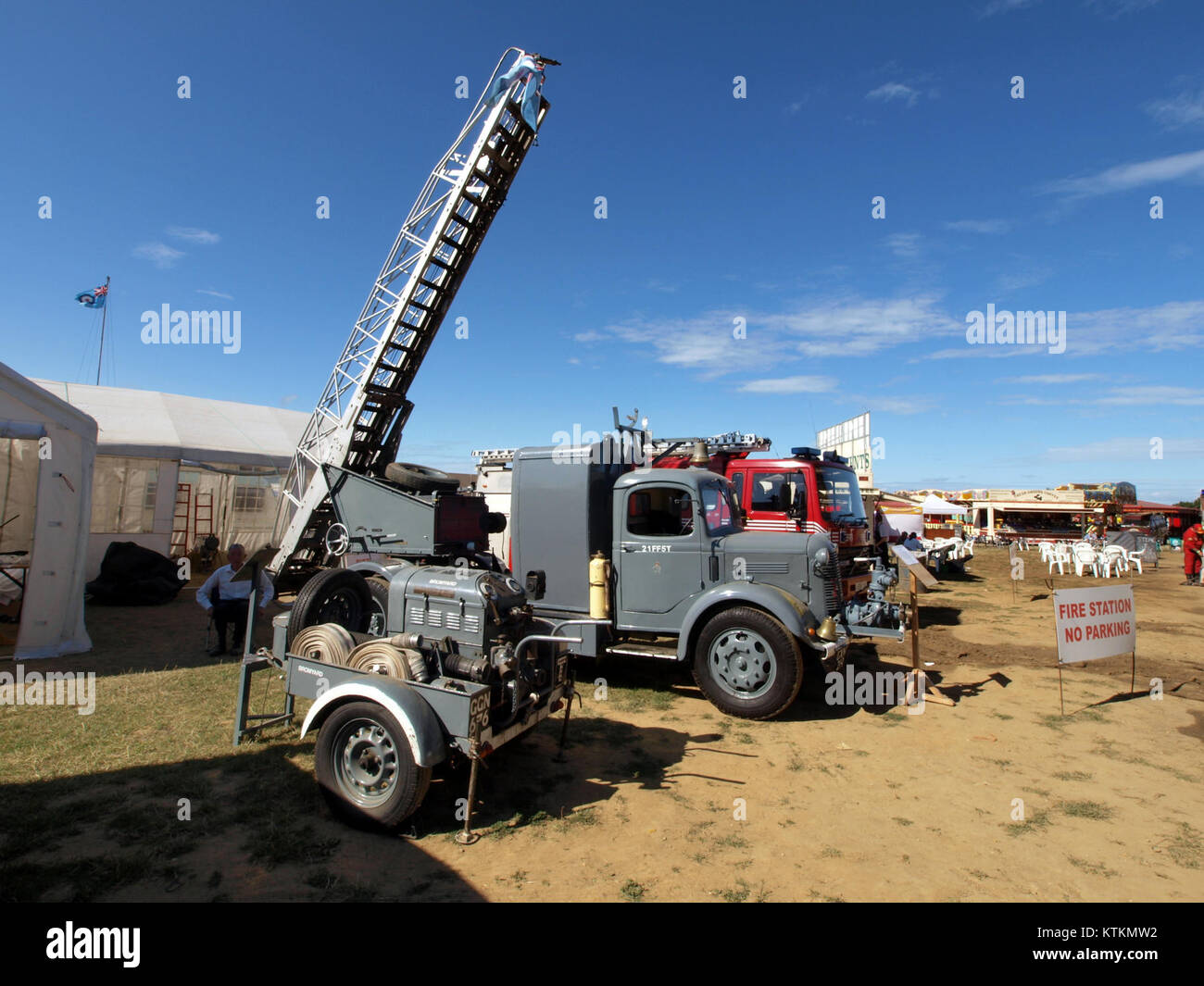Photograph of the Austin K6 turntable ladder fire truck with a Coventry ...