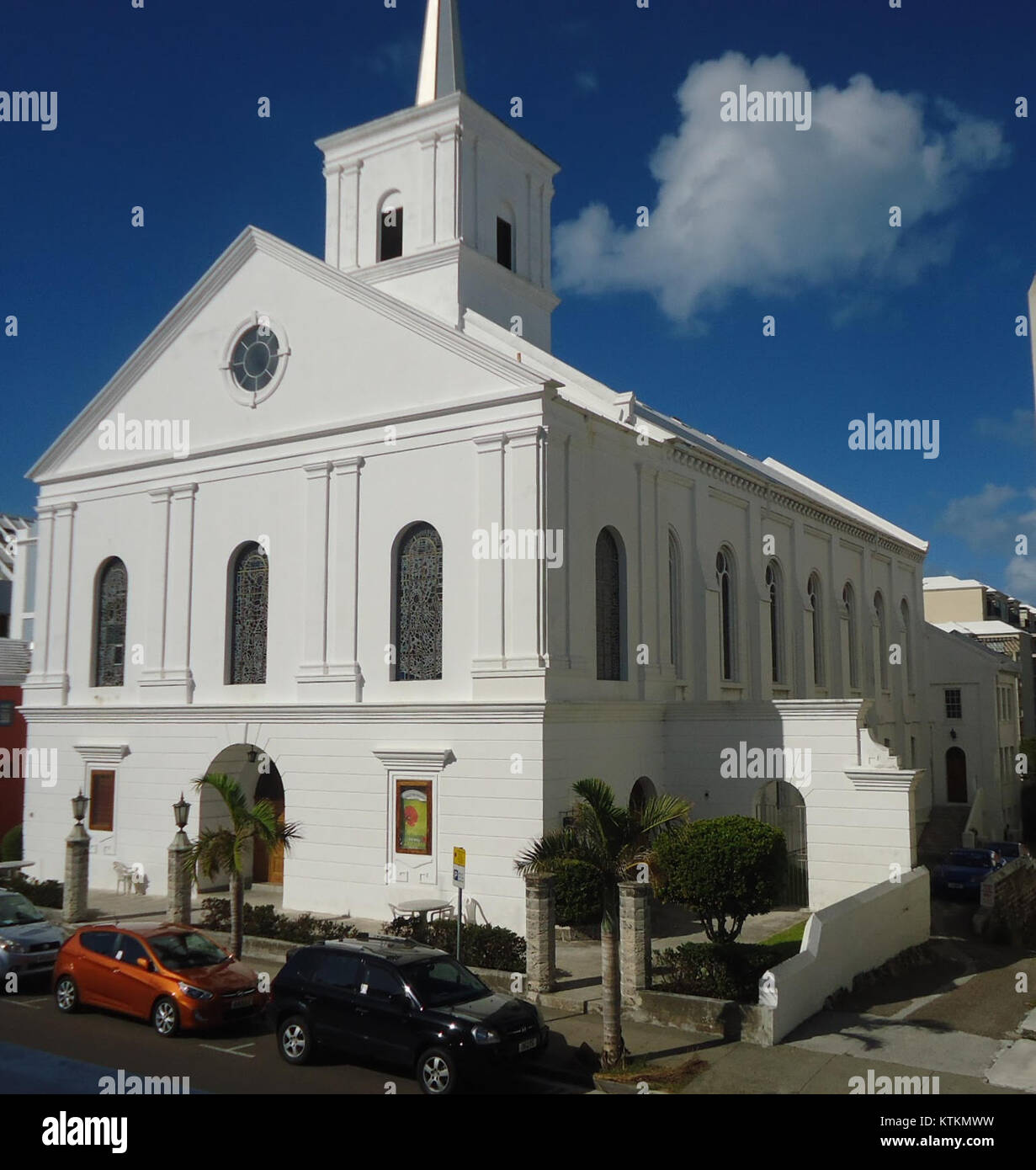 This photograph shows a church in Hamilton, Bermuda, a British Overseas ...