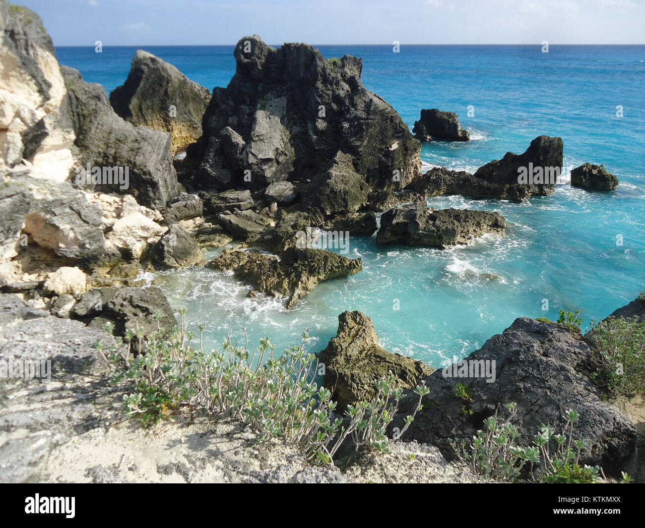 The south side of Bermuda is known for its dramatic cliffs and unique ...