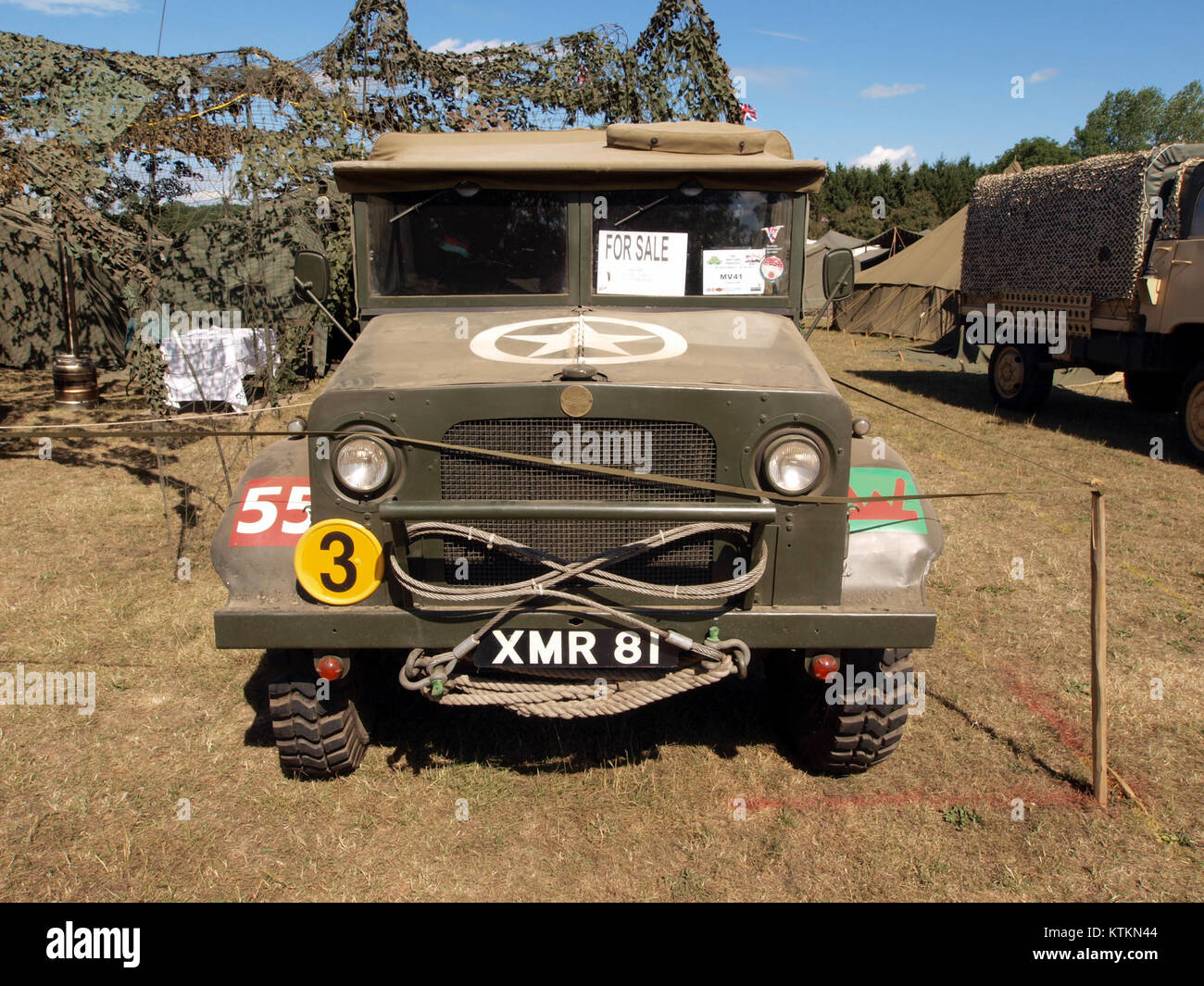 This photograph captures a Bedford MWD (Medium Wheel Drive) military ...