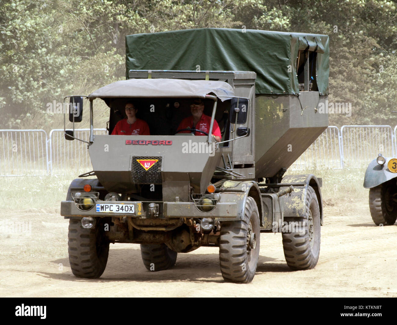 This image shows the Bedford MJ mine protection vehicle, a type of ...