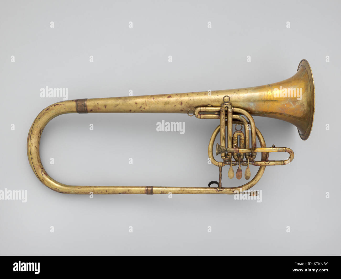 The baritone horn in B-flat is a brass instrument commonly used in ...