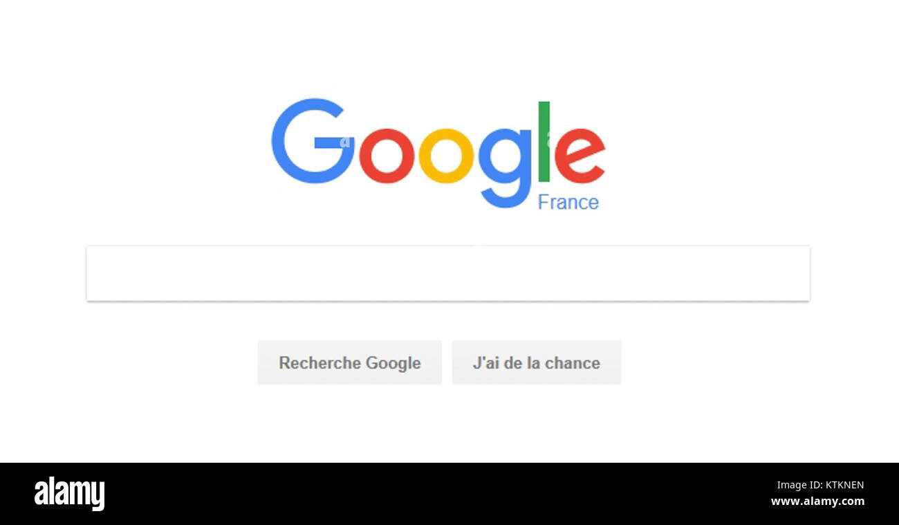 A representation of Google Search in French, highlighting the global ...