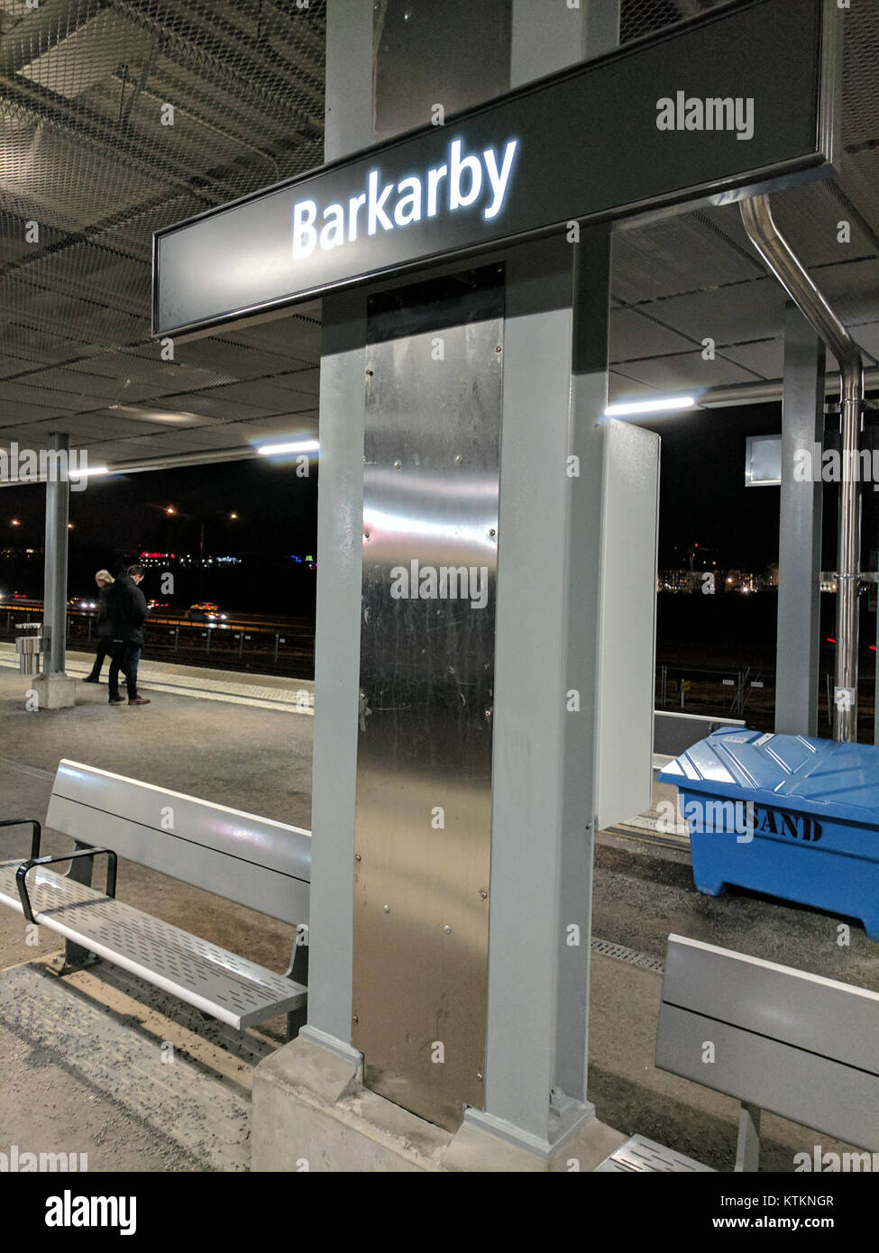 Barkarby station december 2016 bild 05 Stock Photo - Alamy