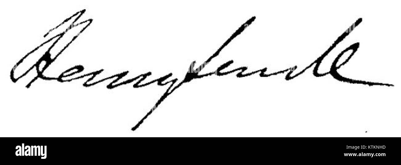 The signature of Henry Sewell, a notable figure in New Zealandâ€™s ...