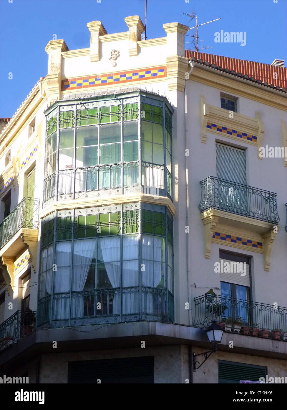 The Casa Barrios in Benavente, Spain, built in 1932, is an example of ...