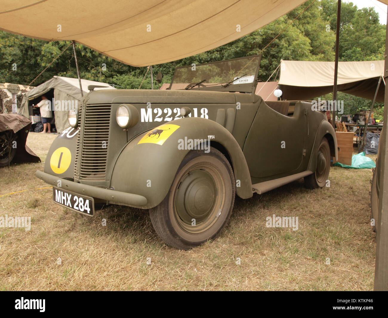 Photograph of the Austin 8 staff car, owned by Brian Laker. This ...