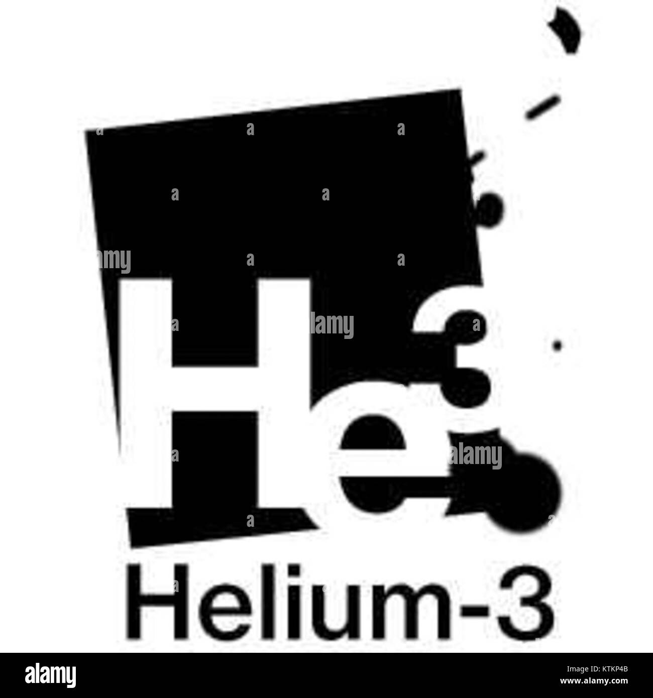 Helium 3 label logo Stock Photo - Alamy