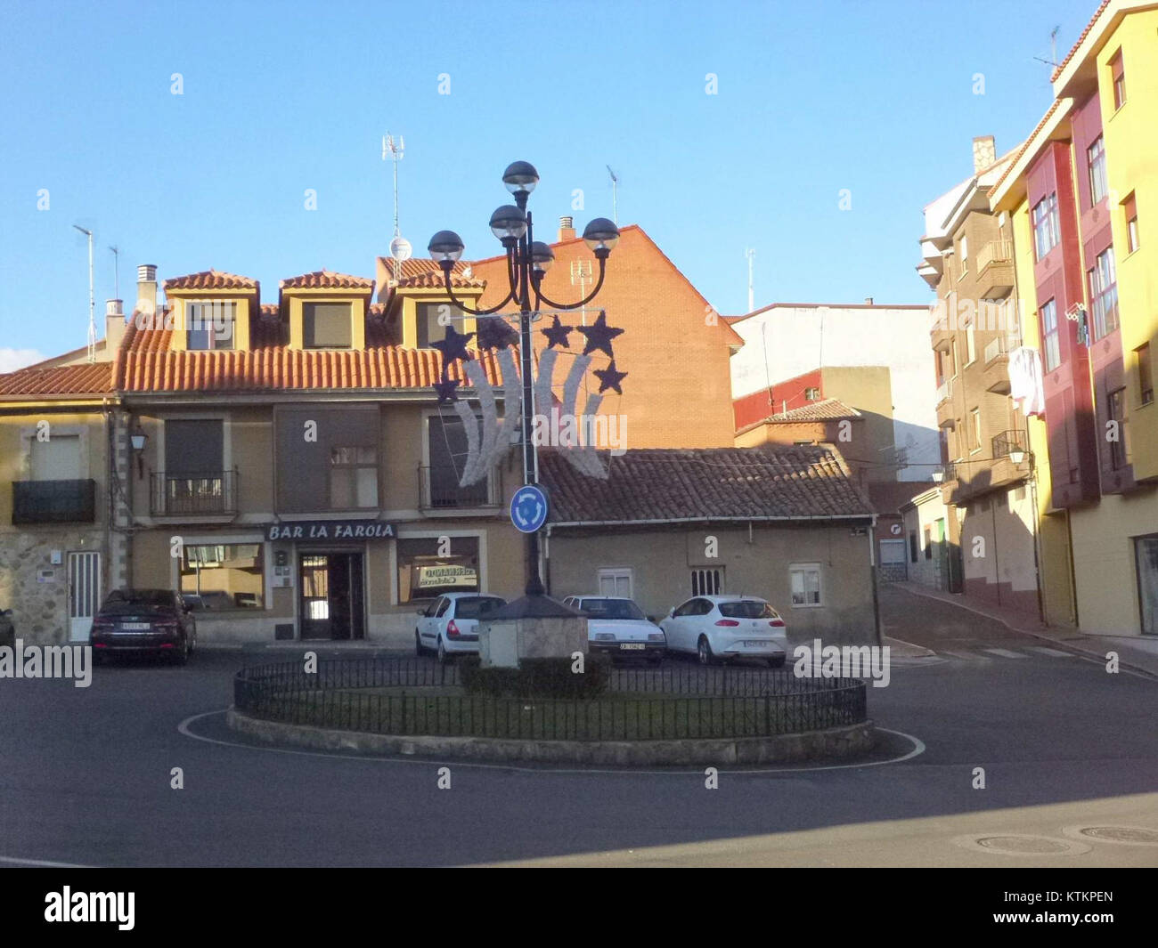 Roundabout 5 in Benavente, Spain, an intersection known for its traffic ...